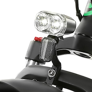 ECOTRIC Advanced 20" Electric Bike for Adults 500W Fat Tire Folding Ebike 48V Electric Bicycle 15AH Removable Battery Suspension Fork Beach Snow Mountain Foldable Bike - 90% Pre-Assembled