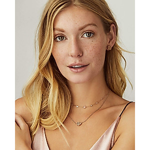 Kendra Scott Tess Pendant Necklace for Women, Fashion Jewelry, Gold-Plated, Iridescent Drusy