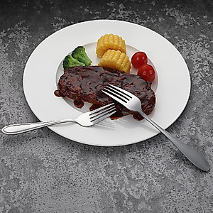 HOMECHEN 20 Piece Stainless Steel Double Line Flatware Cutlery Set, Utensils Service for 4, Include Knife Fork Spoon, Perfect for Home Kitchen Restaurant, Stylish Mirror Finish, Dishwasher Safe