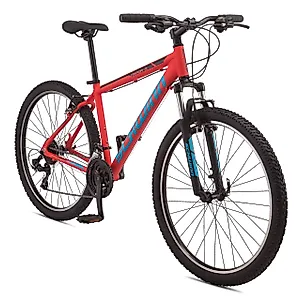 Schwinn Mesa 3 Adult Mountain Bike, 21 speeds, 27.5-inch Wheels, Large Aluminum Frame, Red