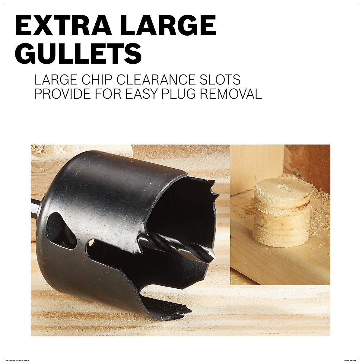 BOSCH HCD212 2-1/8 In. Daredevil Wood Hole Saw with Arbor