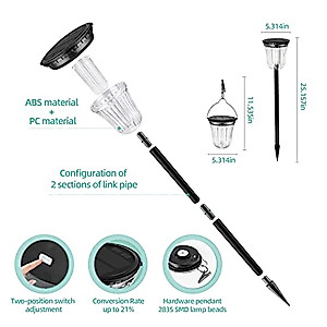 Ortope Solar Pathway Lights Outdoor Garden,200 Lumen 4Pack Solar Powered Outdoor Landscape Path Lights,12Hrs Long Last High Lumen LED Solar Walkway Yard Garden Sidewalk Patio Lights Waterproof