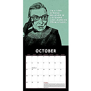 2023 The Legacy of Ruth Bader Ginsburg Wall Calendar: Her Words of Hope, Equality and Inspiration ― A yearlong tribute to the notorious RBG (12-Month Art Calendar)