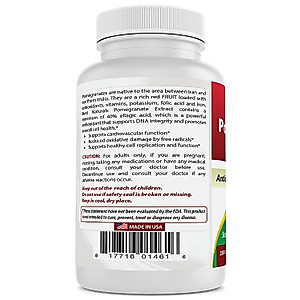 Best Naturals Pomegranate Extract 250 mg 250 Capsules