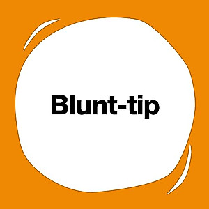 Fiskars 5" Blunt-Tip Scissors for Kids Ages 4-7, For School or Crafting, Red (Pack of 1)