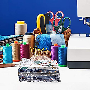 SUPVOX 6pcs Floral Cotton Quilting Fabric Patchwork DIY Flower Pattern Fabric Quilt Squares for DIY Craft Sewing Quilting Scrapbooking