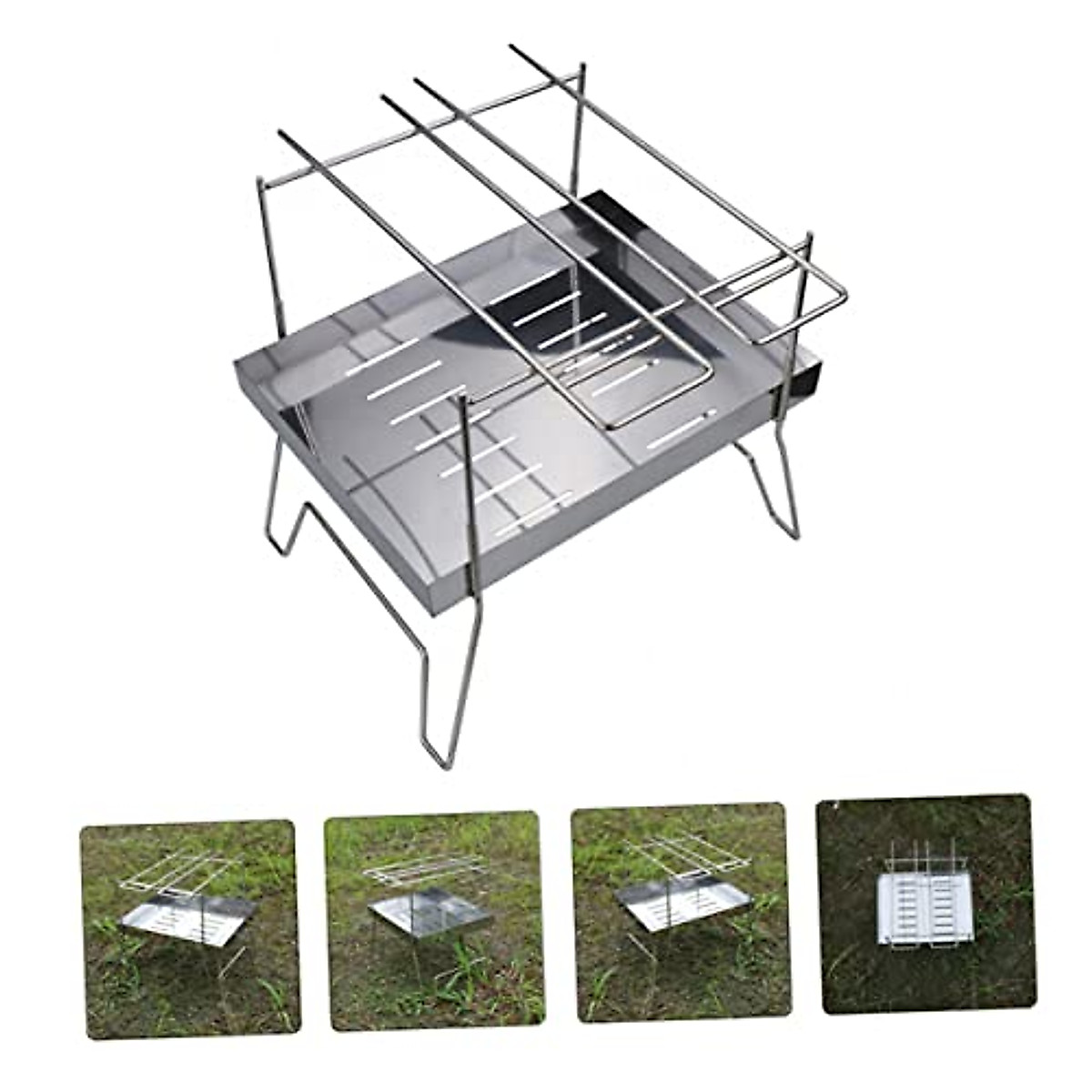 MUSISALY 1 Set Picnic Grill Portable Barbecue Stove Bbq Charcoal Grill Outdoor Stove Burner Portable Stove Burner Portable Grill Stand Outdoor Grills Barbecue Tool Barbecue Grill Bbq Grill