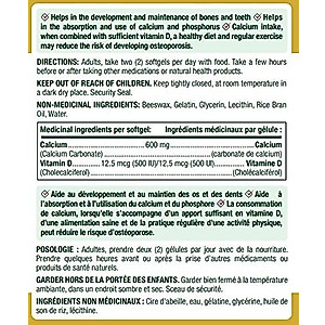 Nature's Bounty Absorbable Calcium 1200mg 100 Softgels