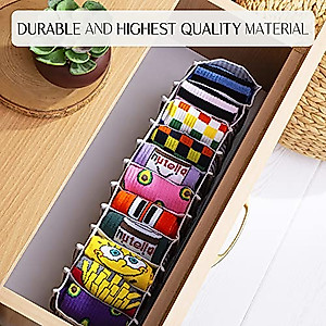 EDNA HOME Underwear Drawer Organizer, Closet Storage and Organizer with Foldable Compartments for Clothing, Tshirt, Towels, Underwear, Small Size