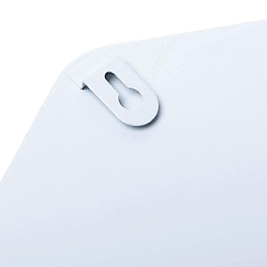 SOFFEE DESIGN Wall Mount Metal Mail Holder Envelope Shape Mail Organizer for Storage Postcard, Mail, Newspaper, Letter, Bill, Magazine, Home Office Wall Decor Hanging Letter Basket Mailbox - White