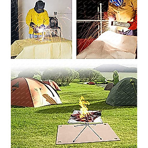 Tonyko Heavy Duty Fiberglass Protective Blanket, Emergency Surival Blanket, Welding Blanket and Fire Blanket with Various Sizes