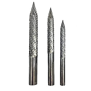 Tire Repair Carbide Cutter, Roujiatk Carbon Steel Nail Mushroom Drill Reamer Bit Carbide Cutter Solid Rotary Burrs Shanks Patch Plug Repair Tools-T3