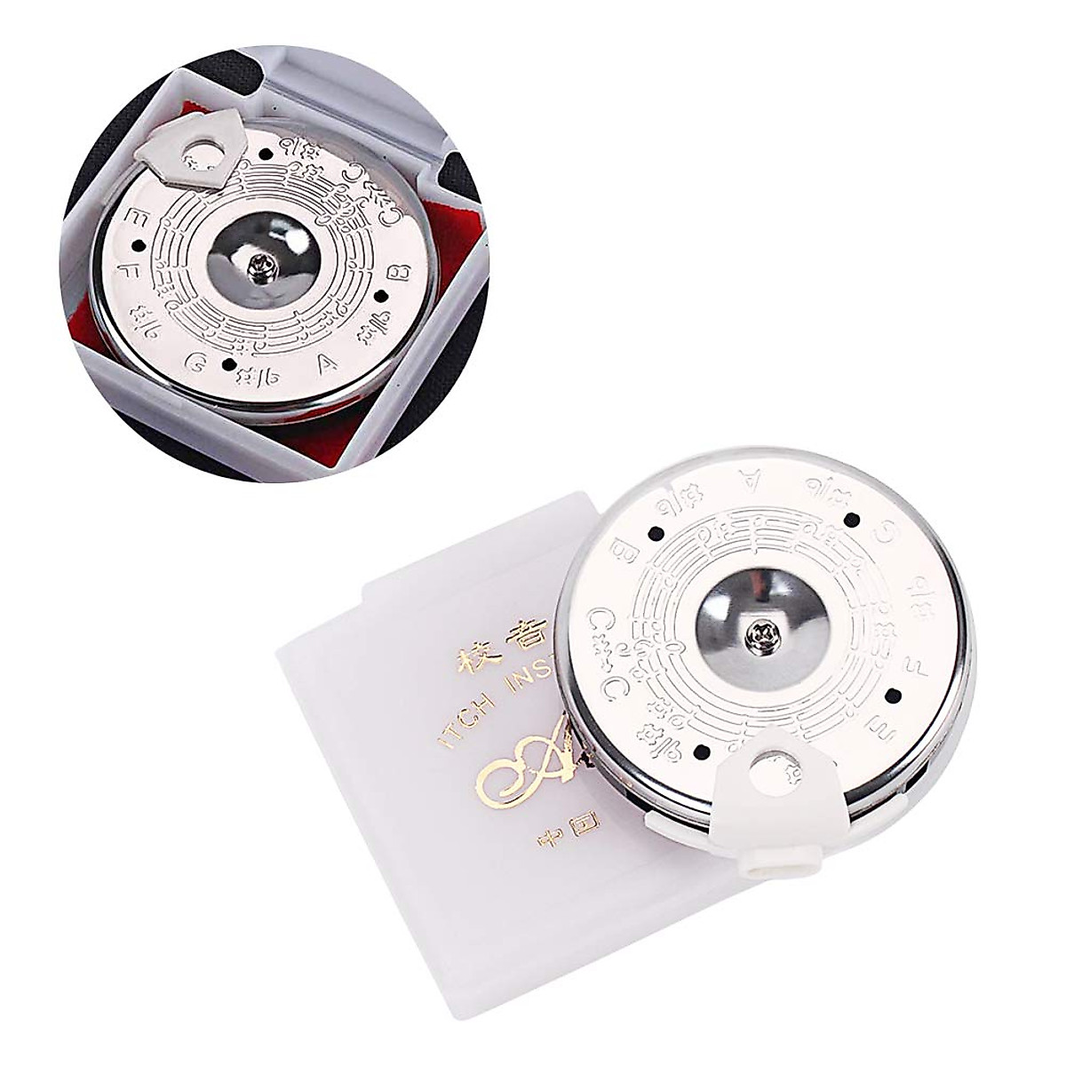 Pitch tuner with a sliding note selector giving you a key to be a better vocalist