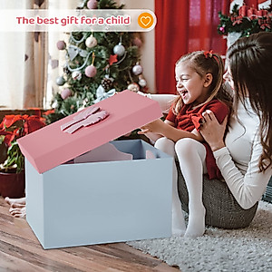 JOYMOR Kids Princess Vanity Table and Chair Set, Kids Vanity Set with Mirror, Makeup Dressing Table with Two 180° Folding Mirror for Girls Age 4-9