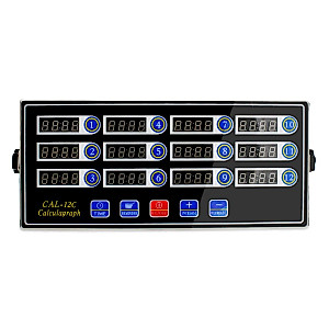 12 Channels Commercial Kitchen Timer Digital Display with Loud Alarm Adjustable Cooking Reminder for Home Restaurant, Multiple Channels for Twelve Multi-Event, Waterproof Fryer Turkey Timer, Black