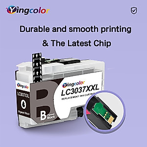 LC3037 BK/C/M/Y Ink Cartridges Super High Yield Compatible Replacement for Brother LC3037 LC3037XXL LC3039 for Brother MFC-J5945DW MFC-J6945DW MFC-J5845DWXL MFC-J6545DWXL Printer (8 Pack)