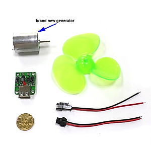 Mini Vertical Wind Turbines Generator Micro Wind Turbine Motor Portable Emergency Phone Charger For USB Output DC 5V Wind Turbine Generator Kit