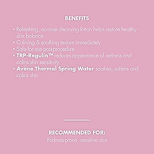 Avene Antirougeurs CLEAN Refreshing Cleansing Lotion, No Rinse Soothing Cleanser for Redness Prone Sensitive Skin, 13.5 Oz