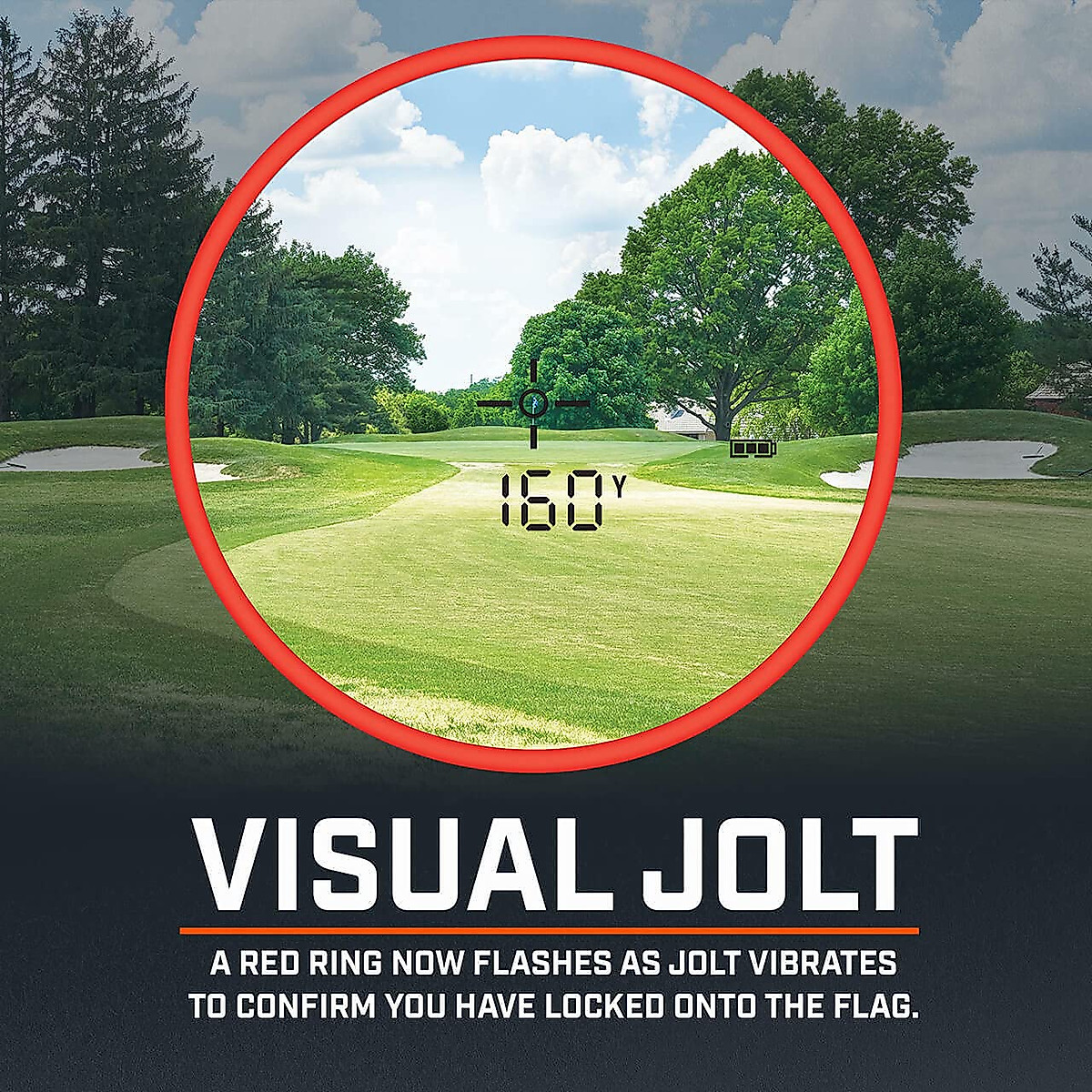 Bushnell Tour V5 Golf Laser Rangefinder, Pinseeker, Visual JOLT, BITE Magnetic Mount, Next Level Clarity and Brightness, Non-Slope Model