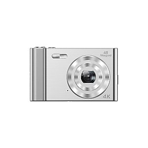 4K Camera for Photography, Mini Vlogging Camera with 48million Pixe-l HD, Anti-Shake, 2.4 Inch LCD Screen, 16x Digital Zoom, Continuous Shooting, Vintage Digital Camera, Cool Stuff Travel Essensials