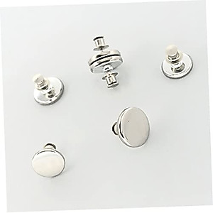 Garneck 15 Pairs Curtain Magnetic Snap Button Curtain Strap Buckle Curtain Magnets Buckle Curtain Magnetic Holdback Magnetic Ties Magnetic Curtains Tiebacks Chic Alloy Decorative Frame