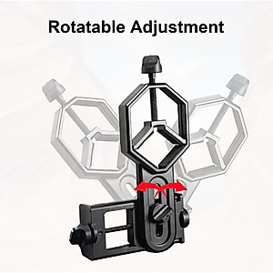 Amblee Smartphone Telescope Adapter Mount - Universal Smartphone Adapter for Telescope, Binoculars, Monoculars, Spotting Scopes, Microscope, Compatible with iPhone, Samsung, and More