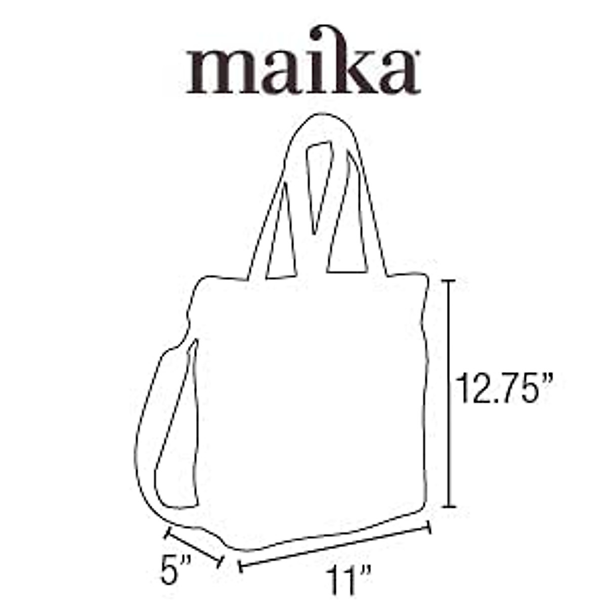 Maika Recycled Canvas Commuter Tote Bag, Echo Charcoal