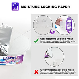 NATRUTH Moisture Absorbers with Lavender Scent,9-Pack Portable Closet Dehumidifier, Odor Eliminator Absorber Bucket, Unscented Humidity Absorber,Cleaner Air Dehumidifier for Closet,Bathrooms