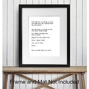 Inspirational Quote Wall Art - Positive Quote Motivational Wall Decor - Encouragement Gift for Women, Men, Teens - Uplifting Poster for Bedroom, Bathroom, Living Room