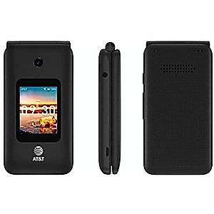 H2O Wireless H2O WIRELESS PREPAID CINGULAR SMARTFLIP 4 U102AA 4G LTE 2.8 Display 4GB SIM Included Black