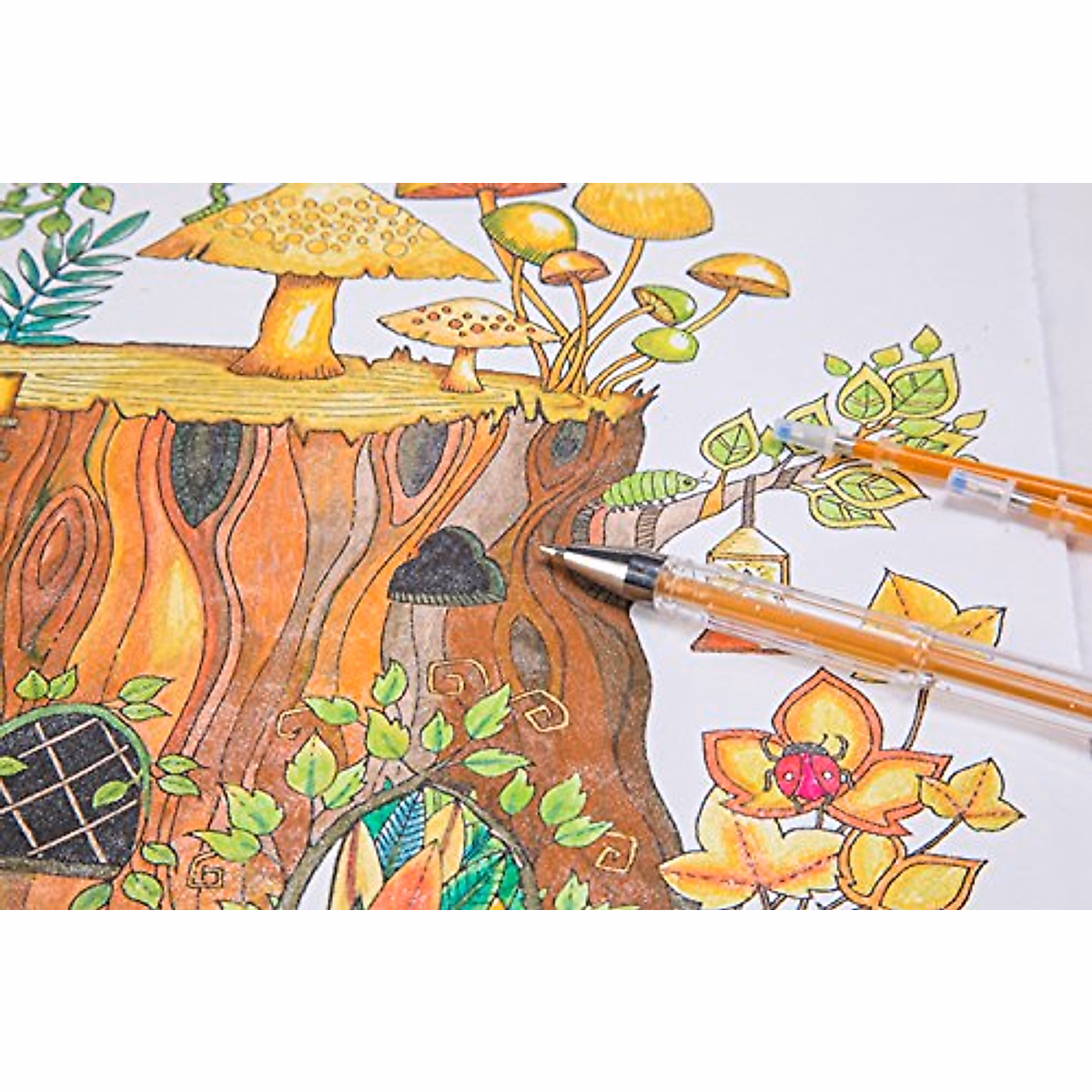 200 Glitter Gel Pen Set, 100 Gel Pens plus 100 Refills Glitter Neon Pen for Coloring Books, Craft Doodling Drawing Bullet Journal Highlighter