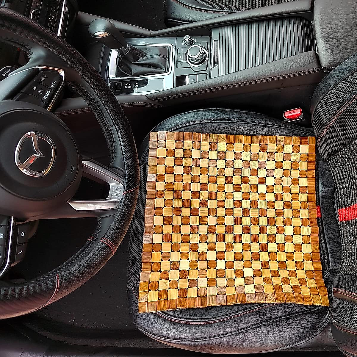 HJJKKH Chair Seat Pad, Summer Office Chair Seat Cushion,Cooling Car Seat Mat, Breathable Cover for Auto Supplies Home Sofa Pads Rayon Derived from Bamboo