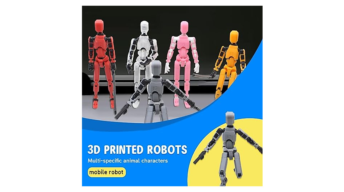 MerryXD 6 Pack Action Figures - Fully Articulated Titan 13 Toy