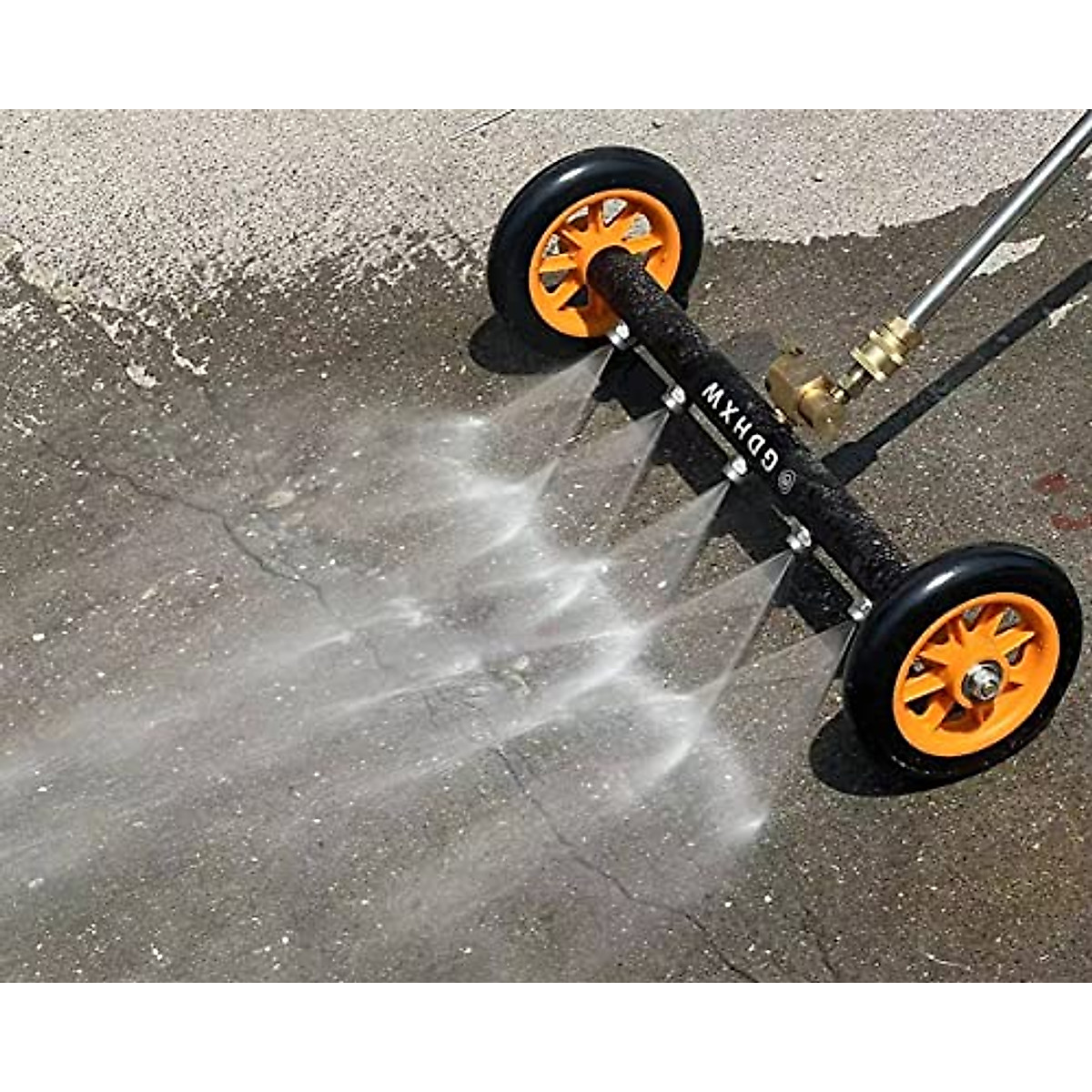 GDHXW Dual-Function 5 Nozzles Undercarriage Cleaner Undercarriage Washer Water Broom 3 Extension rod MAX 5000PSI Large 18 IN