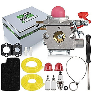 partszen 545081855 WT-875 WT-875A Carburetor for Craftsman 358794650 Poulan pro BVM200C BVM200VS P200C GBV325 P325 Blower with Spark Plug