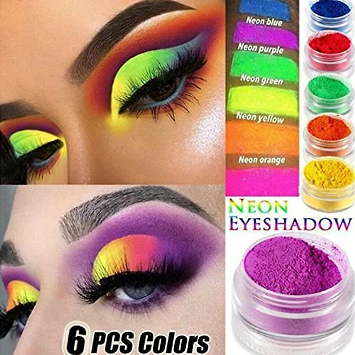 Pigment Body Powder Color Glow Powder Fluorescent Glitter Pearl High Gloss Nail Powder Powder Nail Pigment For Body And Craft