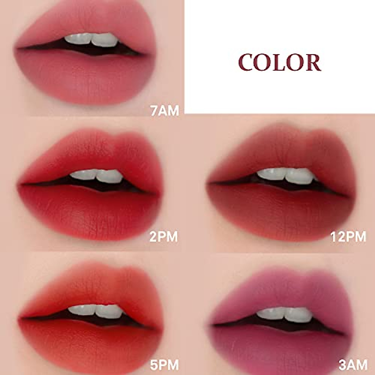 SAAT INSIGHT All-Time Mood Velvet Matte Highly Pigmented Lip Stain Tint 4g (7AM) - For Smudge-proof and Lasting Lip Makeup, Moisturizing Lip Gloss for Dry and Flaky Lips