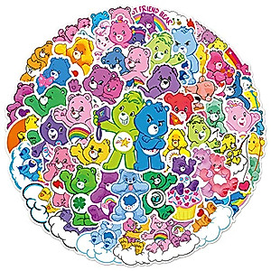 Cartoon Cute Bears Stickers Vinyl/PVC Waterproof Decals for Water Bottle, Hydroflask, Guitar, Luggage, Phone, Case, Laptop, Skateboard, Gift for Kids, Teens, Boys and Girls (Bear)