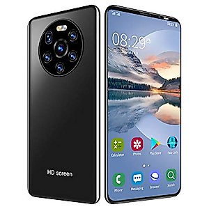 Dilwe LANDVO Mate40 pro 5.45in HD Smartphone Unlocked, Full Waterdrop Screen Phone, Unlocked Android Cell Phone, Dual Camera 2MP+5MP, 1GB+8GB, 2200mAh Battery(Black)