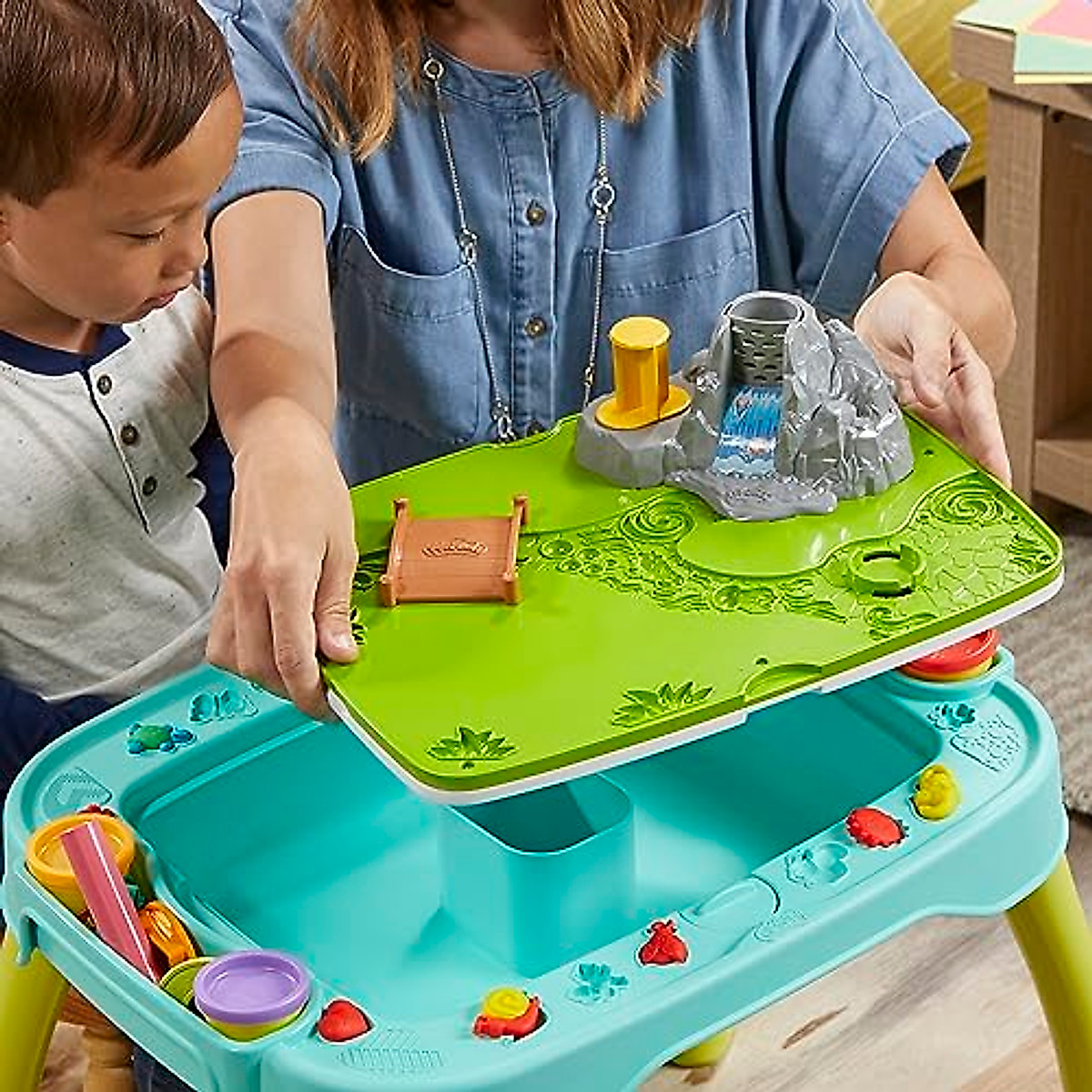 Play-Doh All-in-One Creativity Starter Station Activity Table Playset, Preschool Toys, Starter Sets, Kids Arts & Crafts, Ages 3+