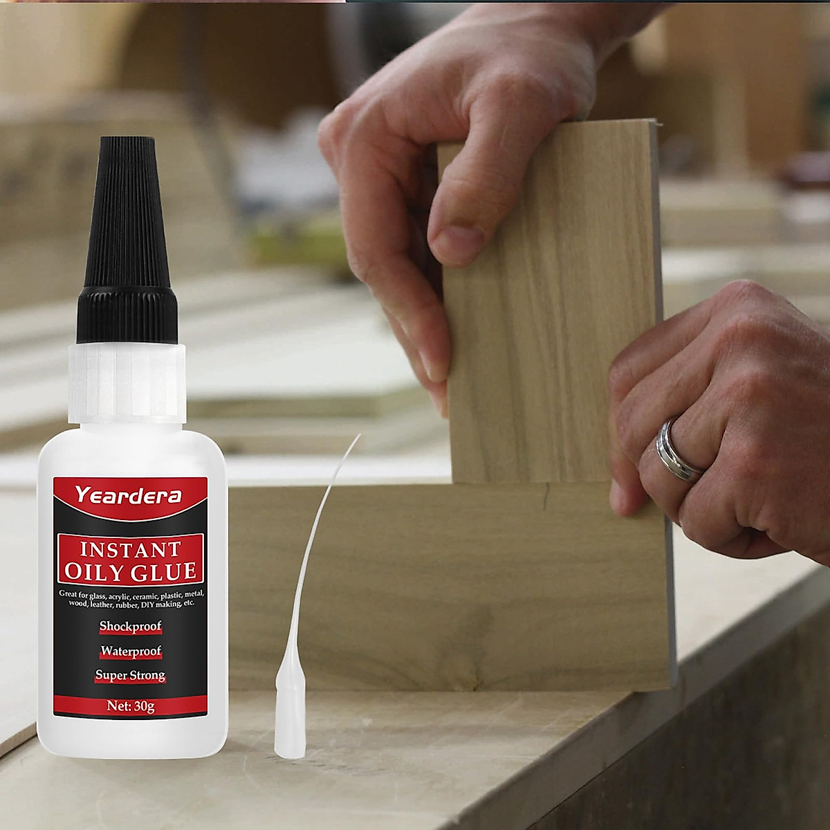 Welding High-Strength Oily Glue, 30g Instant Oily Glue - Super Glue, Sturdy High Strength Oily Glue for Long-Lasting Repairs on Electrical, Electronic, Metal, Plastic, Wood, Ceramics (1)