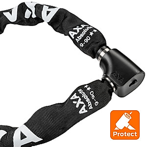 AXA 59090995SS Absolute 9-90 Chain Lock, Black, 90 cm x 9 mm EU