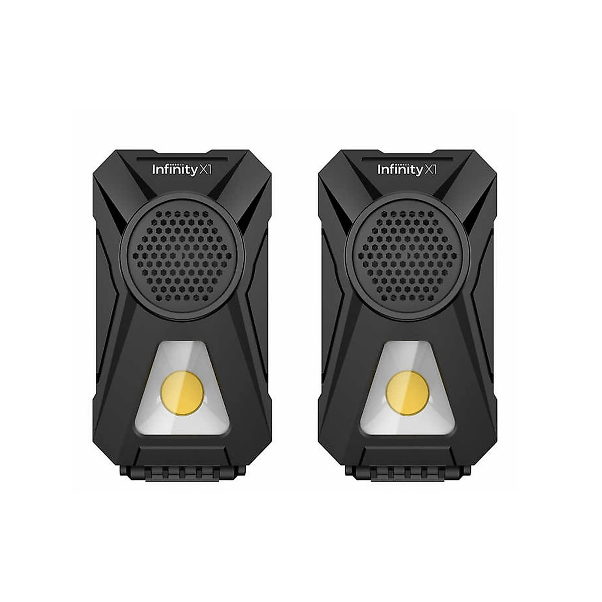 Infinity X1 Stereo, Wireless, Rechargeable 700 Lumens Worklight with Bluetooth Speakers 2-Pack