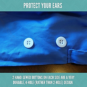 First Lifesaver Working Cap with Buttons and Ribbon Tie for Women, Long Hair (Euro Midnight Flowers)