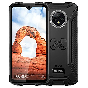 OUKITEL WP8 Pro Rugged Smartphone 6.49 inch Android 10 Unlocked Cell Phones 5000mAh Battery 4GB RAM + 64GB ROM IP68 Waterproof Mobile Phone 4G Dual SIM 16MP Rear Triple Camera NFC Global Version