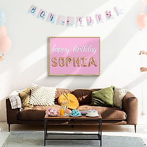 Happy Birthday Personalized Frame Tv Art | Custom Bday Frame Tv Art | Happy Birthday Art for Samsung TV | Birthday Digital Tv Art