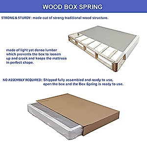 Continental Mattress, Box Spring Foundations For Mattress, California King Size, White (301B-6/0-3)