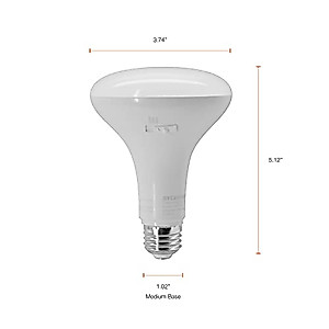 Sylvania LED BR30 Light Bulb, 65W = 8W, 3 CCT Select (2700K / 3000K / 5000K), 13 Year, Dimmable, 650 Lumens, Energy Star - 1 Pack (41382)