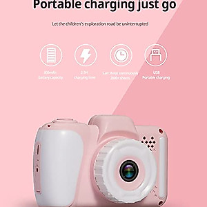 Kids Cartoon Camera - 1920x1080 HD IPS Display, 3.5 Inch Digital Camera Toys for Birthday Gifts, 20MP Dual Cameras, Timing and Video Eecording, 10 Languages, Long Battery Time