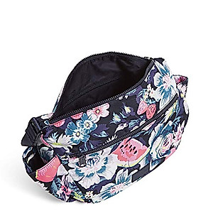 Vera Bradley Women's Recycled Lighten Up Reactive on the Go Crossbody Purse, Garden Picnic, One Size